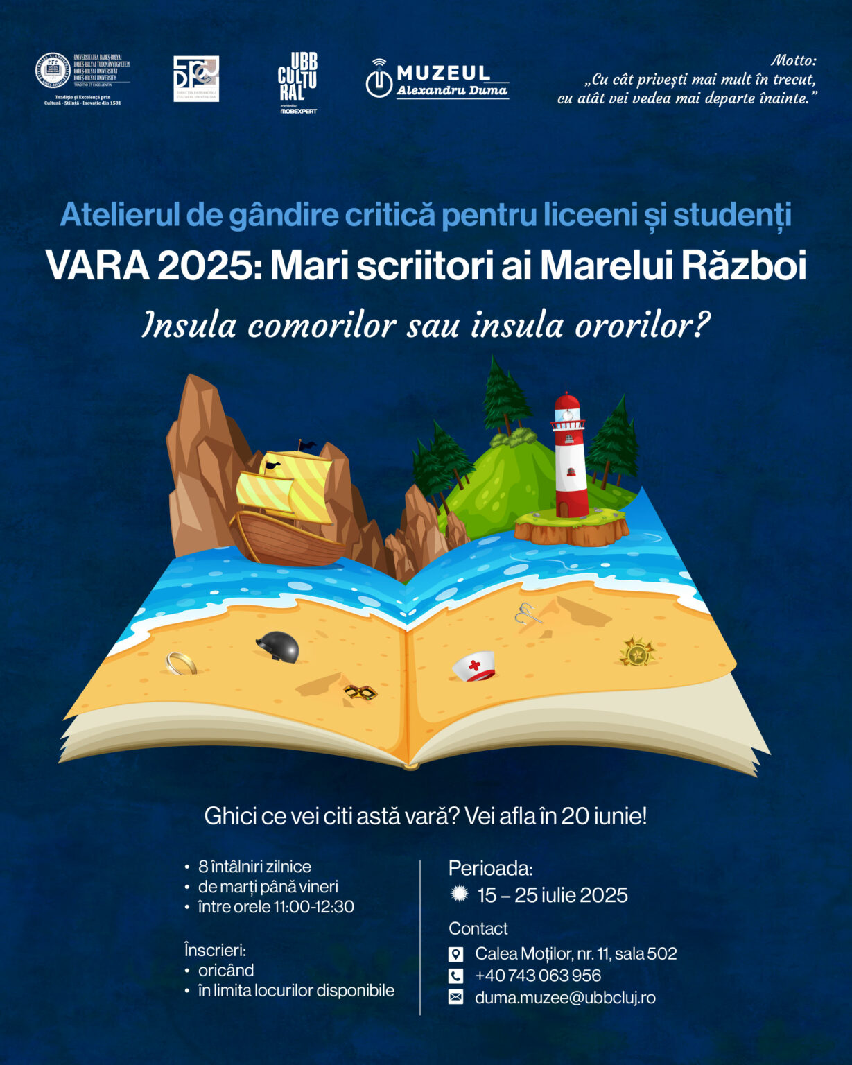 Atelierul de gândire critică: „Mari scriitori ai Marelui Război. Insula ...